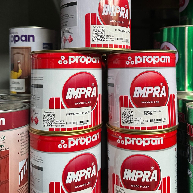 Jual Impra/ Dempul - Propan Impra Wood Filler WF-115 Kamper (1 Kg) | Dempul Kayu Dempul Impra ...