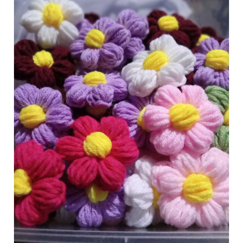 Jual Bunga rajut puff | Shopee Indonesia