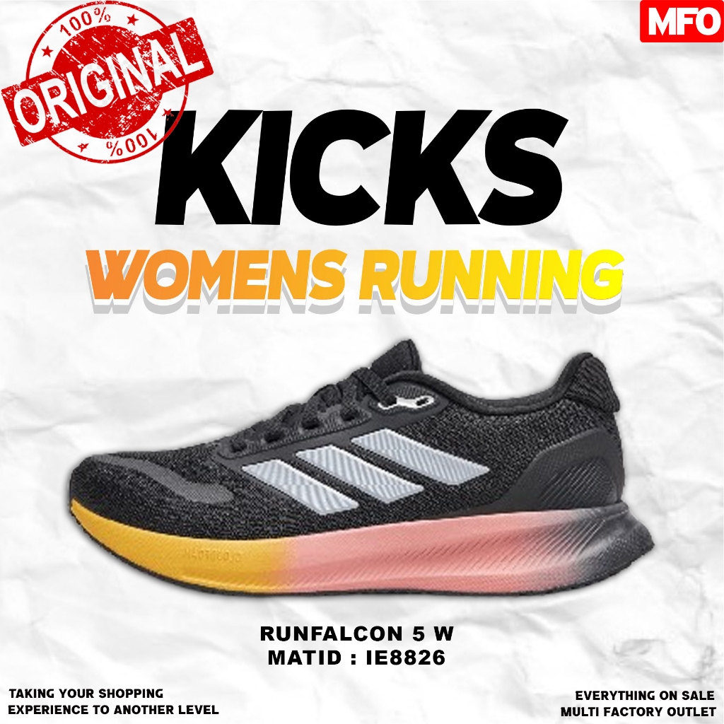 Jual RUNFALCON 5 W ORIGINAL ORI SEPATU RUNNING WANITA IE8826 | Shopee ...