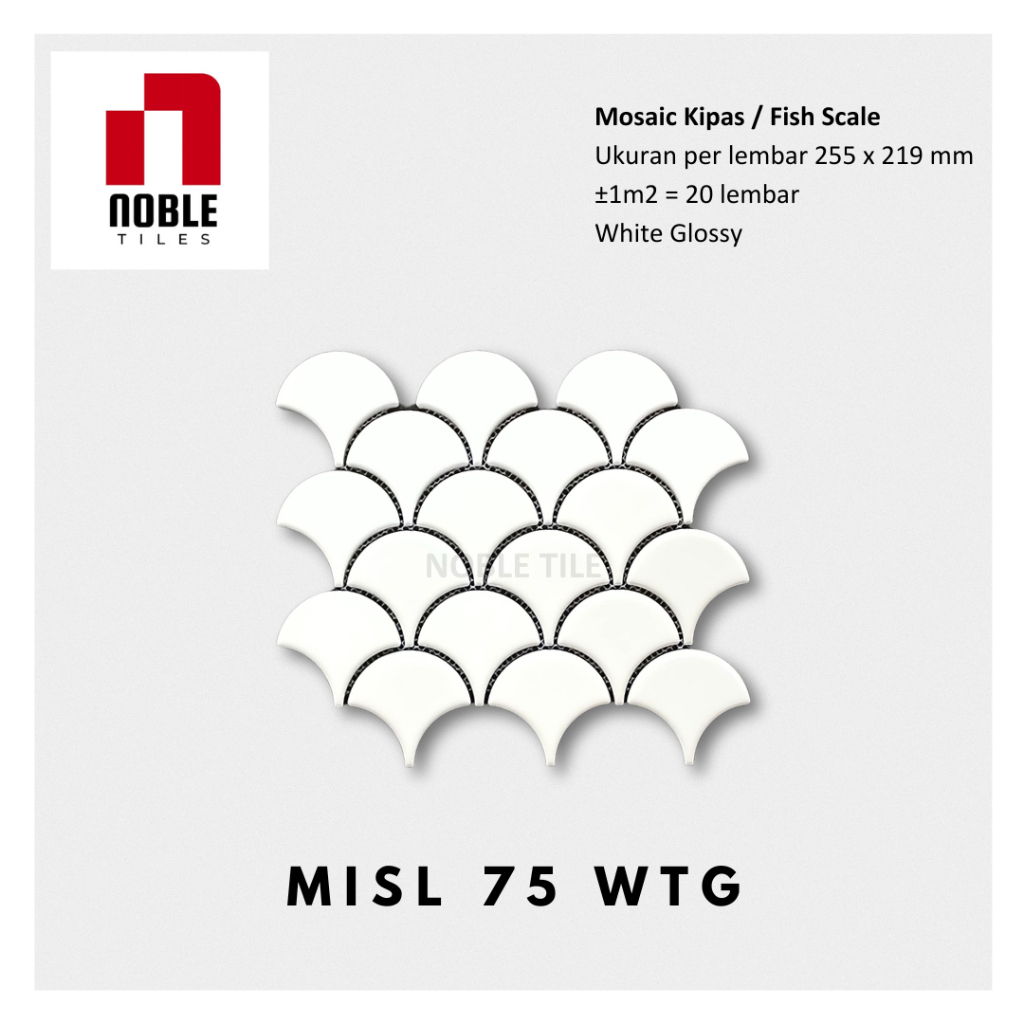 Jual Noble Tile Mosaic Shell / Sisik Ikan / Mermaid Keramik Mozaik ...