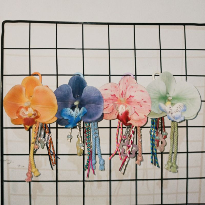 Jual orchid bag charm|orchid keychain|gantungan kunci bunga|orchid ...