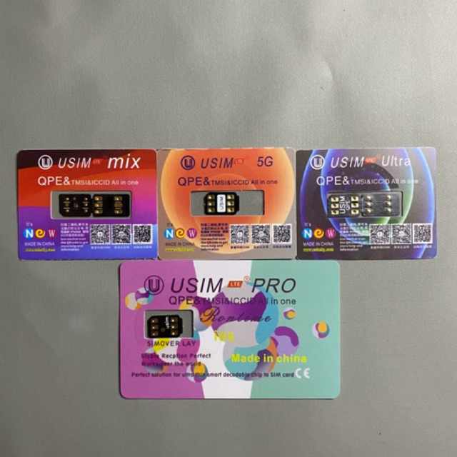 Jual Sim Sticker/Rsim Paket Bundling Usim Support ios 18 Terbaru For ...