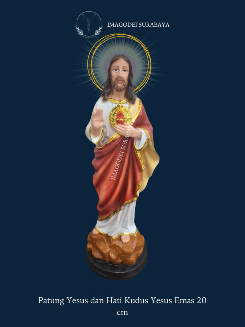 Jual Patung Katolik Yesus Hati Kudus Yesus Warna (20 cm) | Shopee Indonesia