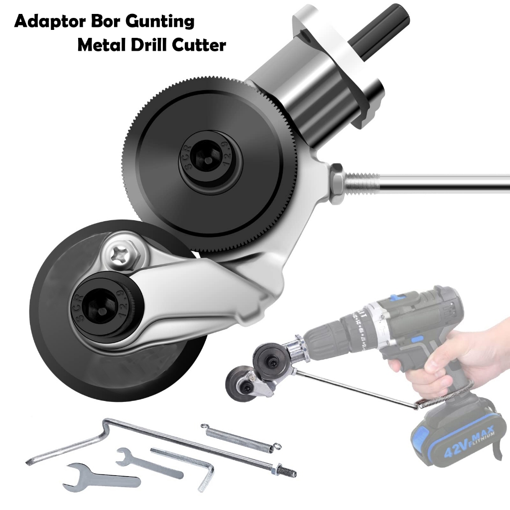 Jual Adaptor Bor Pemotong Plat Besi Seng Alat Potong Lembaran Logam Metal Drill Cutter | Shopee ...