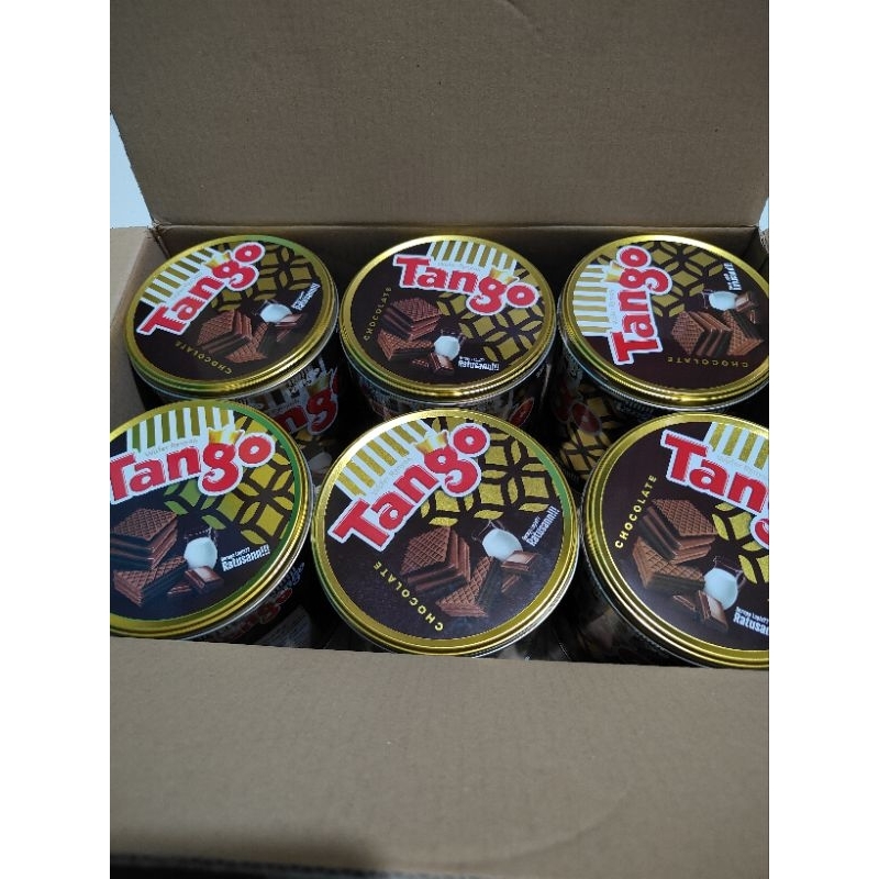 Jual tango wafer 1 dus kemasan kaleng 240gr isi 6 | Shopee Indonesia