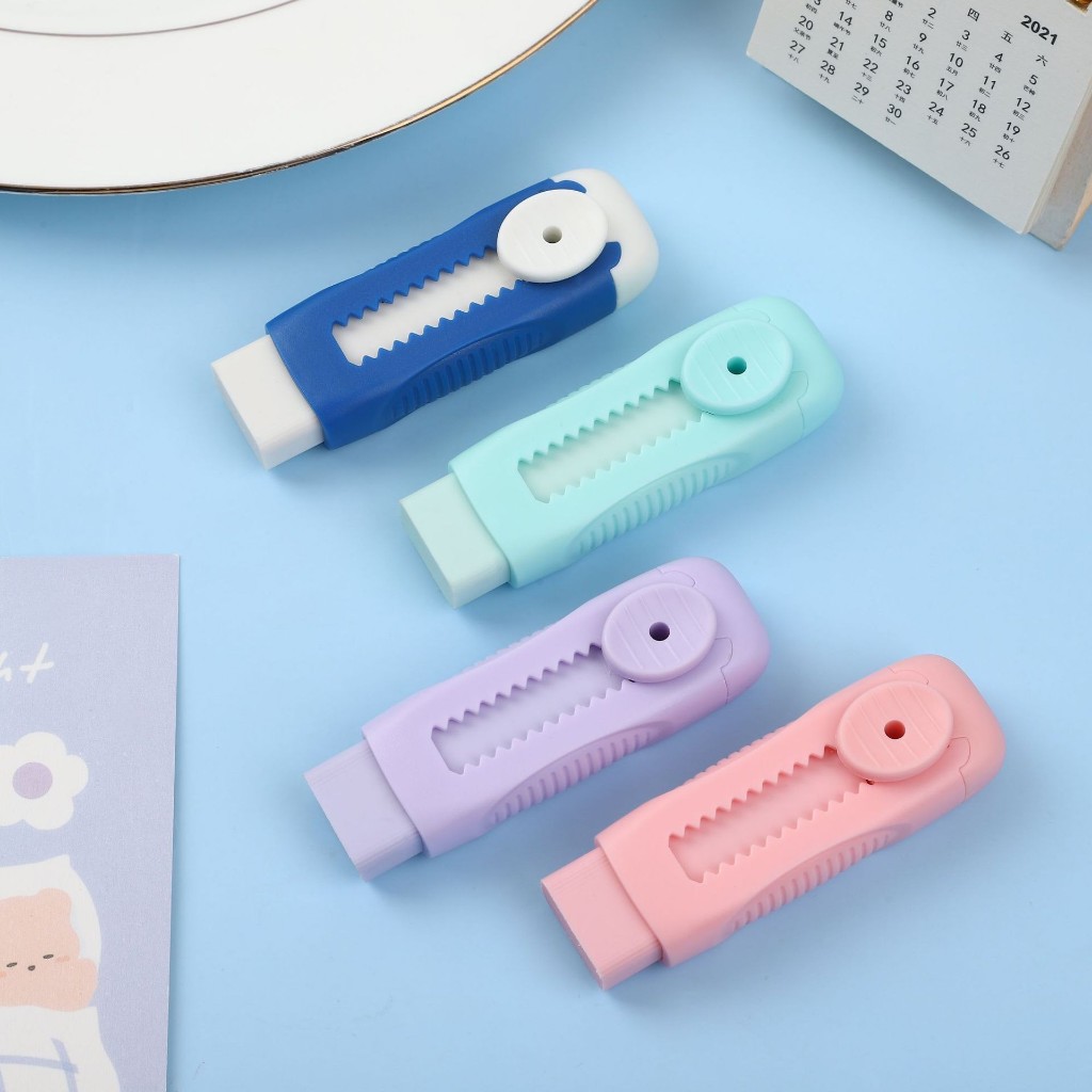 Jual Colorful Sliding Eraser / Penghapus Geser / Hapusan Mekanik Warna ...
