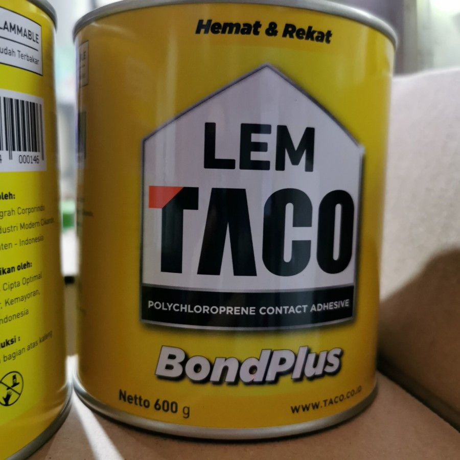 Jual LEM BOND PLUS 600 GR, lem kuning serbaguna taco bondplus | Shopee ...