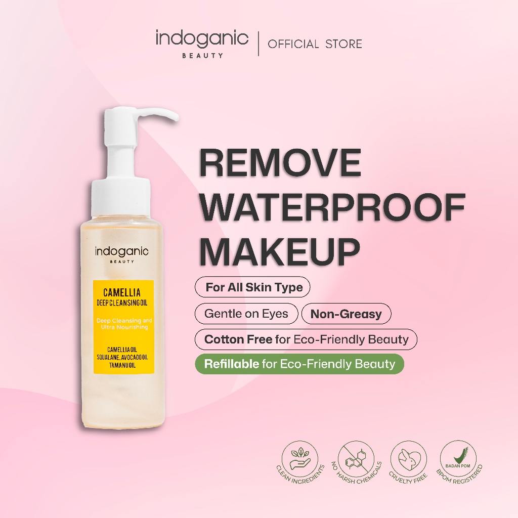 Jual Indoganic Beauty Camellia Deep Cleansing Oil/Face Cleanser ...