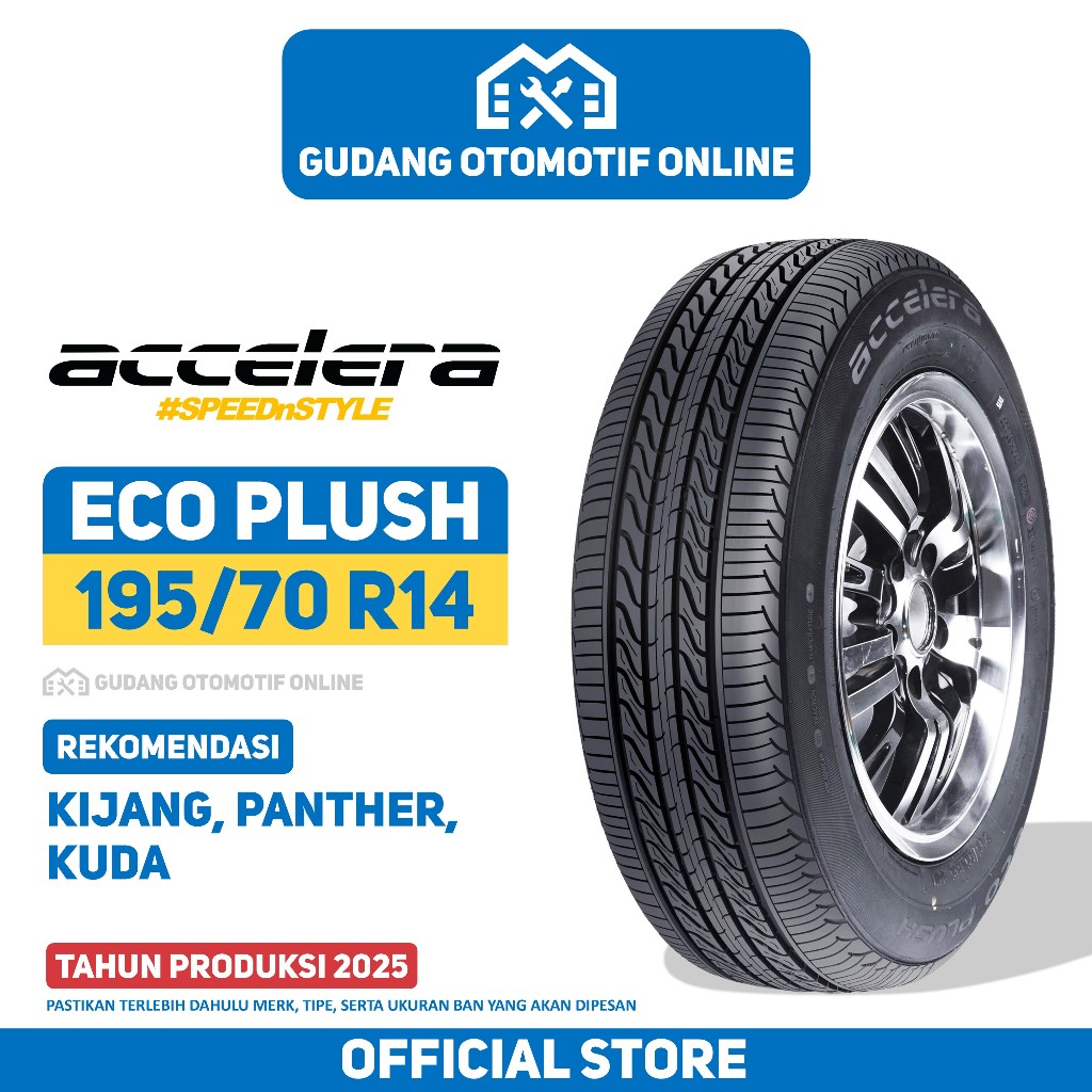 Jual Ban Accelera Eco Plush 195/70 R14 Ban Mobil Kijang Panther Kuda ...