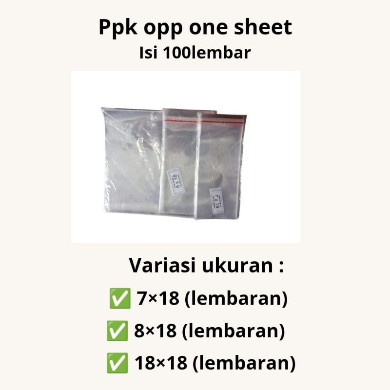 Jual Plastik Opp One Sheet Untuk Risol Dll Isi 100 Ukuran 7x18, 8x18 ...