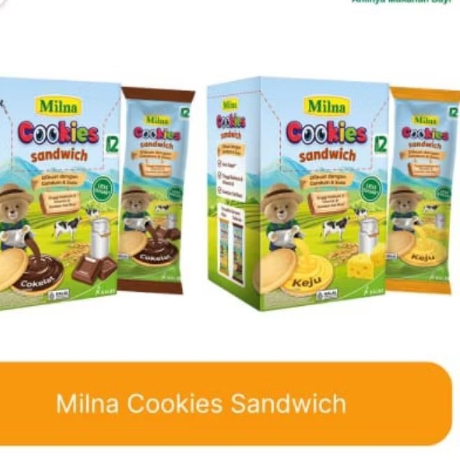 Jual Milna Cookies Sandwich ( PER SACHET ) | Shopee Indonesia