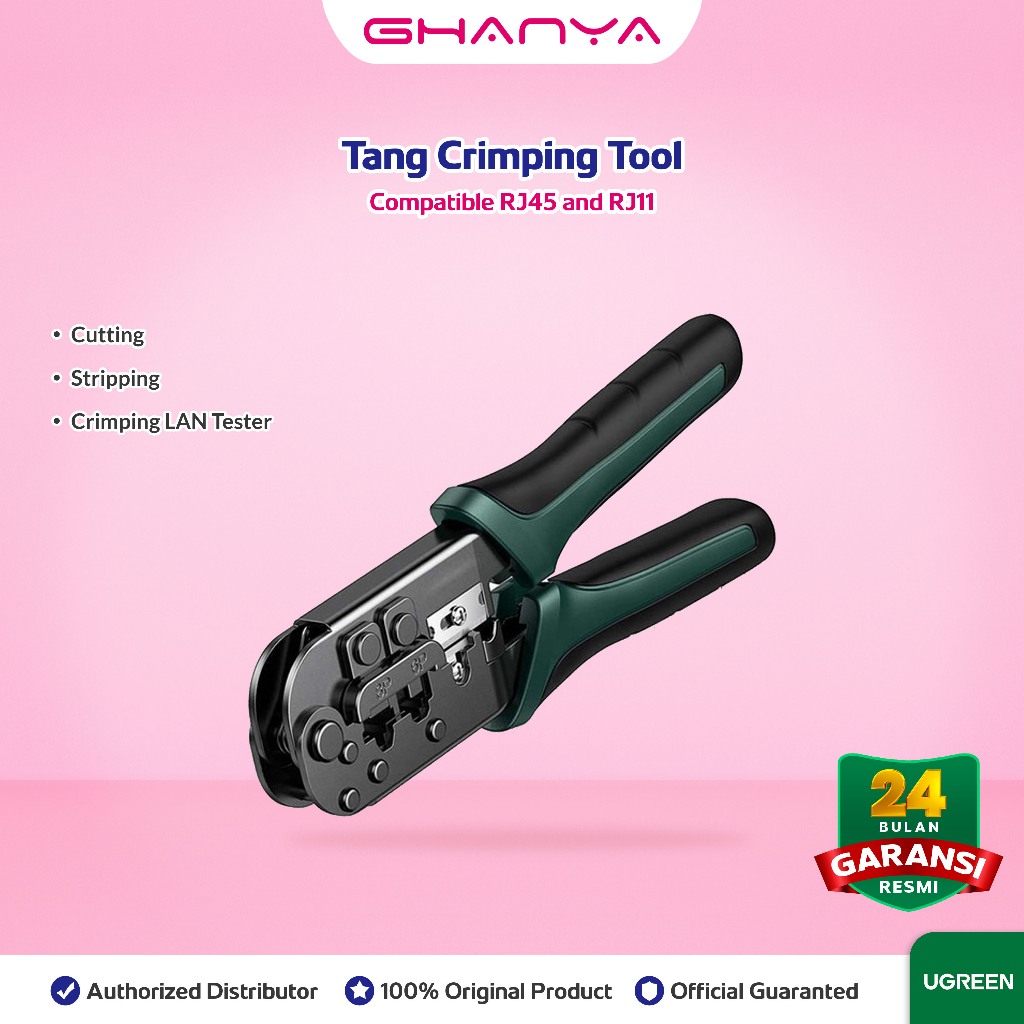 Jual UGREEN Tang Crimping Tool RJ45 RJ11 LAN Network Tank Criming Tang ...