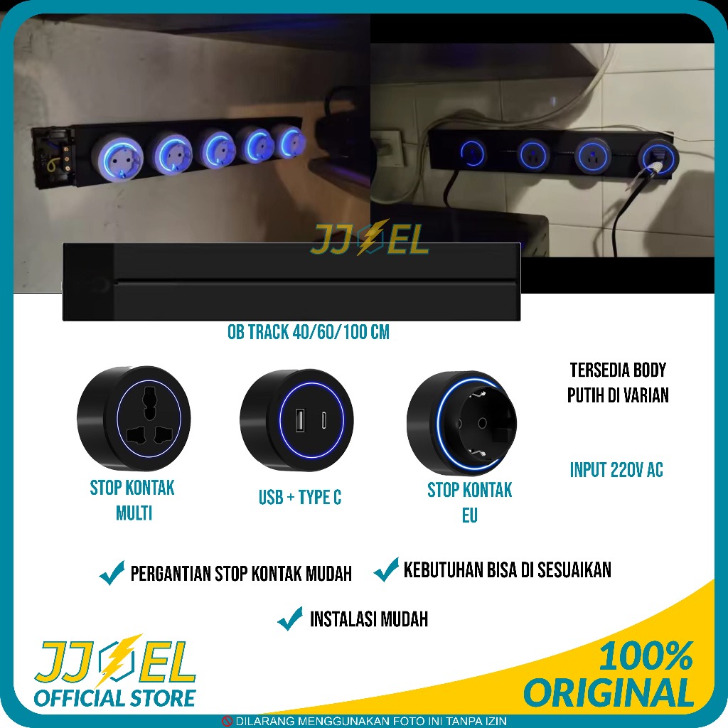 Jual Stop Kontak & Rel Colokan Socket Terminal Listrik Power Track ...