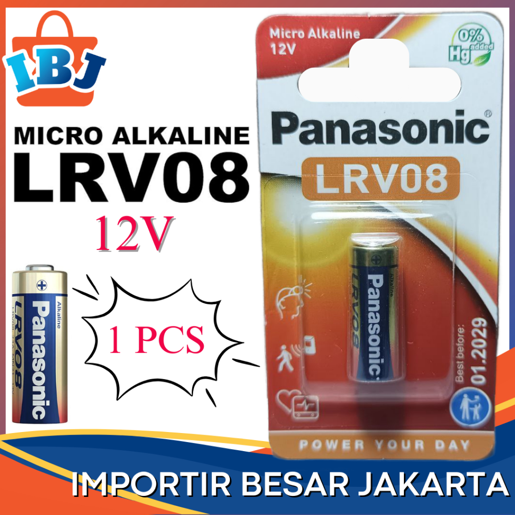 Jual Panasonic 12V Alkaline LRV08 1 pcs | Shopee Indonesia