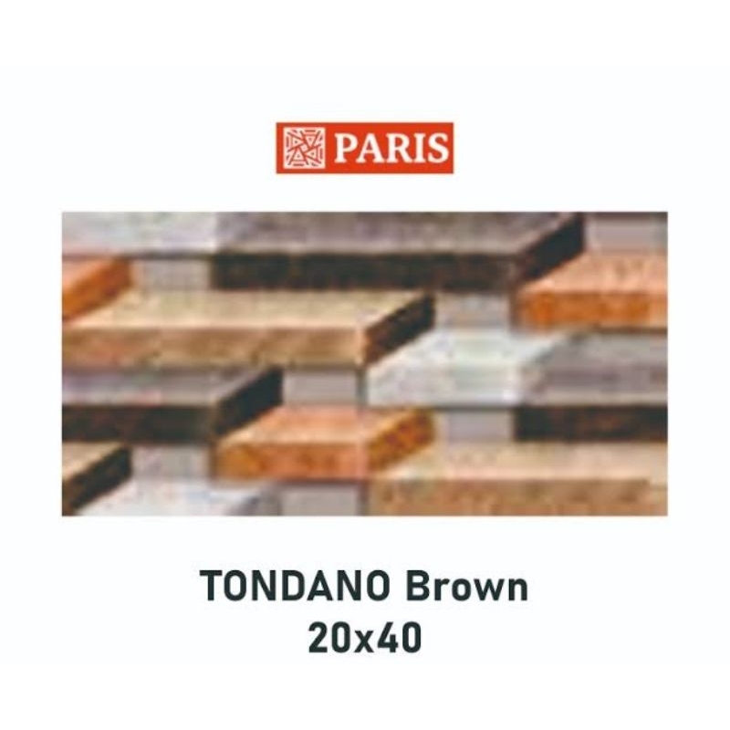 Jual Keramik Paris Dinding Tonado Brown 3D | Shopee Indonesia