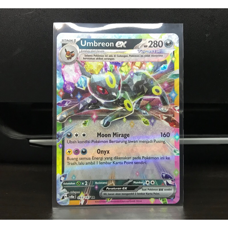 Jual Umbreon EX (RR) kartu Pokemon Indonesia sv8a | Shopee Indonesia