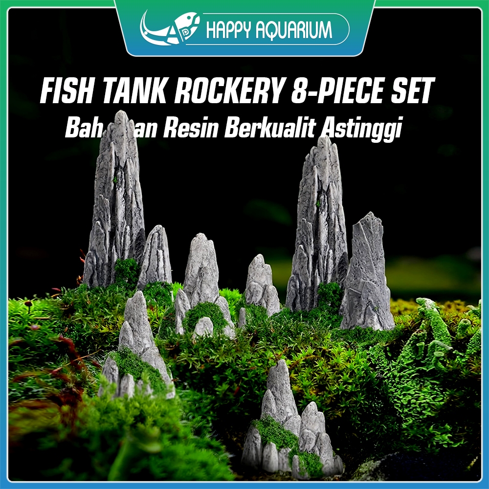 Jual Hiasan Aquarium / Tangki Ikan Iansekap Bebatuan Dekorasi Resin ...