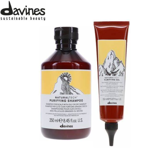 Jual Davines Purifying Shampoo 250ml + Davines Purifying Gel 150ml | Shopee Indonesia