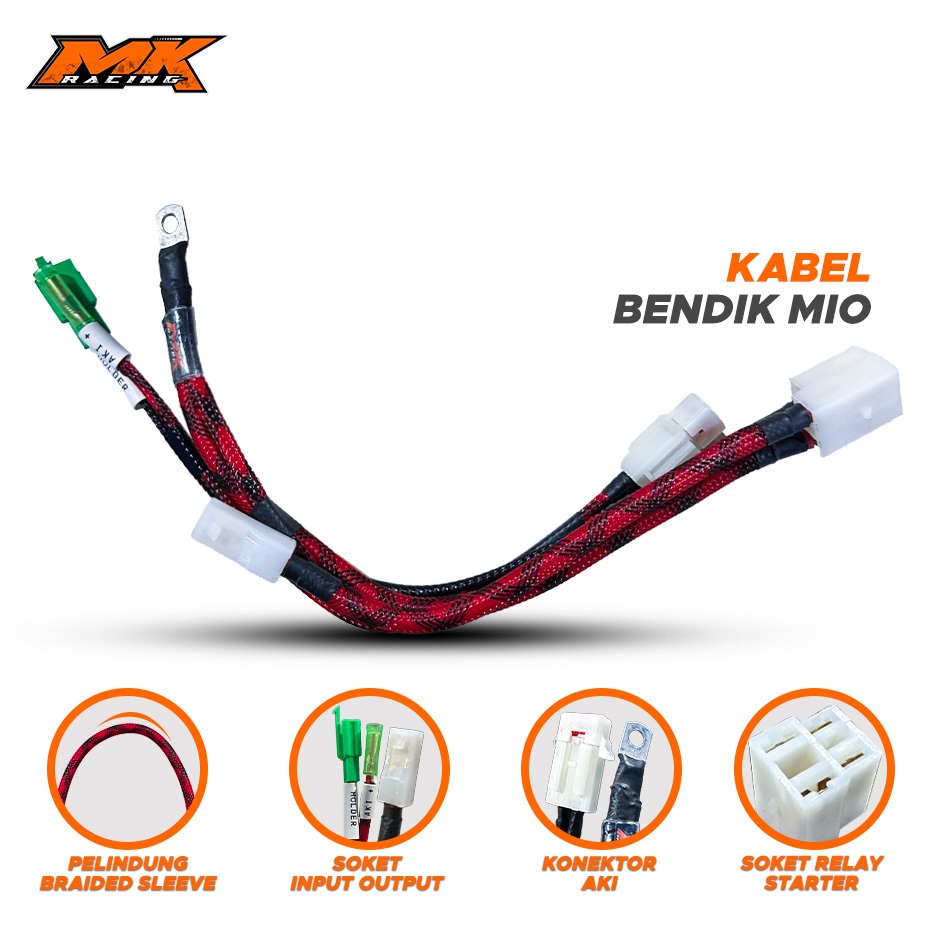 Jual MK Racing Kabel Bendik Aki Positif Dinamo Mio Sporty Smile Soul ...