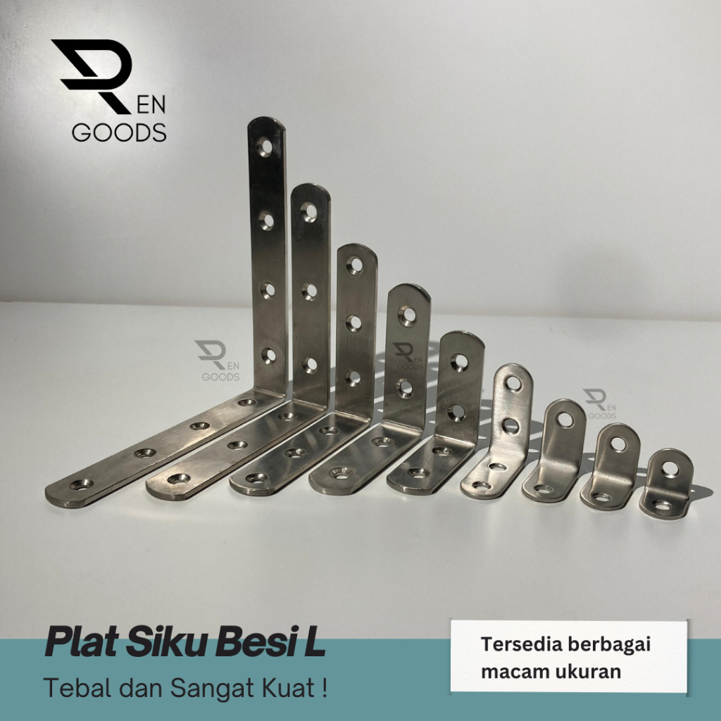 Jual Plat Siku Besi L Rak Penyangga Ambalan Besar / Hambalan Shelf ...