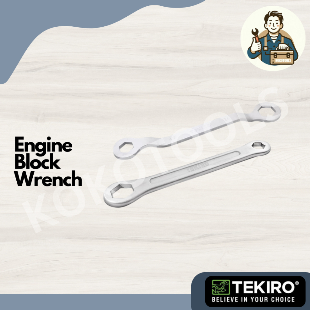 Jual Kunci Blok Mesin Engine Block Wrench Lurus Bengkok Tekiro | Shopee ...