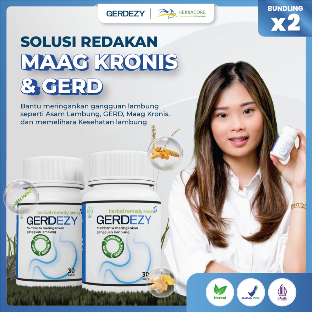 Jual GERDEZY Bundling 2 - Obat Asam Lambung Herbal Ampuh Atasi Gejala ...