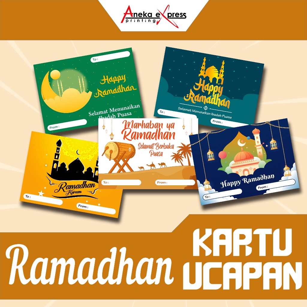 Jual Kartu Ucapan Ramadhan | Kartu Ucapan Puasa Ramadhan | Greeting ...
