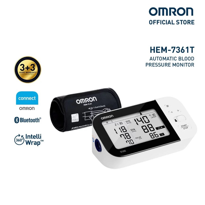 Jual Omron HEM-7361T Blood Pressure Monitor | Shopee Indonesia