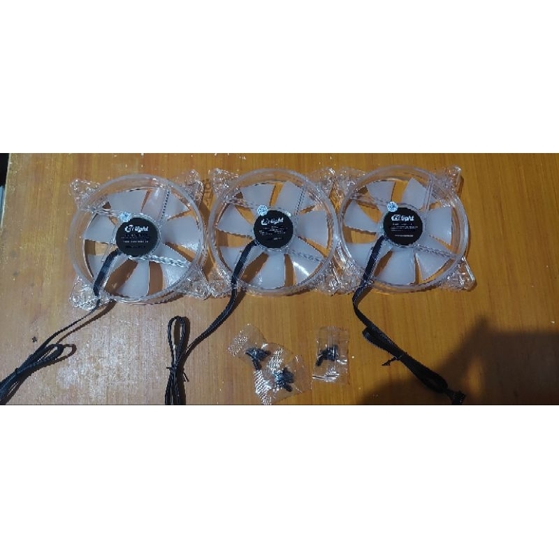 Jual 3 Fan Enlight RGB Colokan 6 Pin | Shopee Indonesia