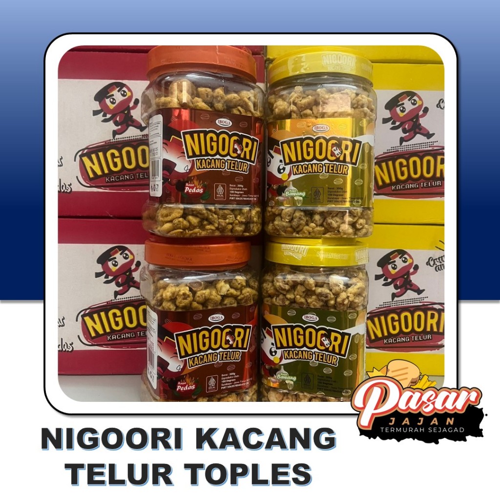 Jual Nigoori Kacang Telur Toples Isi 300gr | Shopee Indonesia