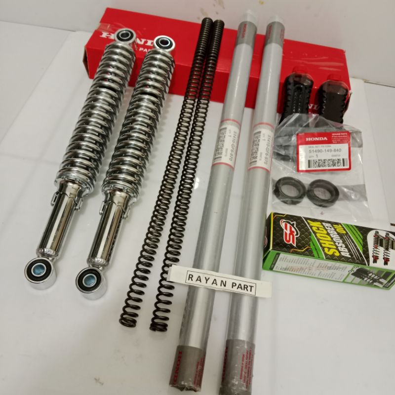 Jual Paket As shock depan+belakang honda Win Win100 GL100 sok+sil+per ...