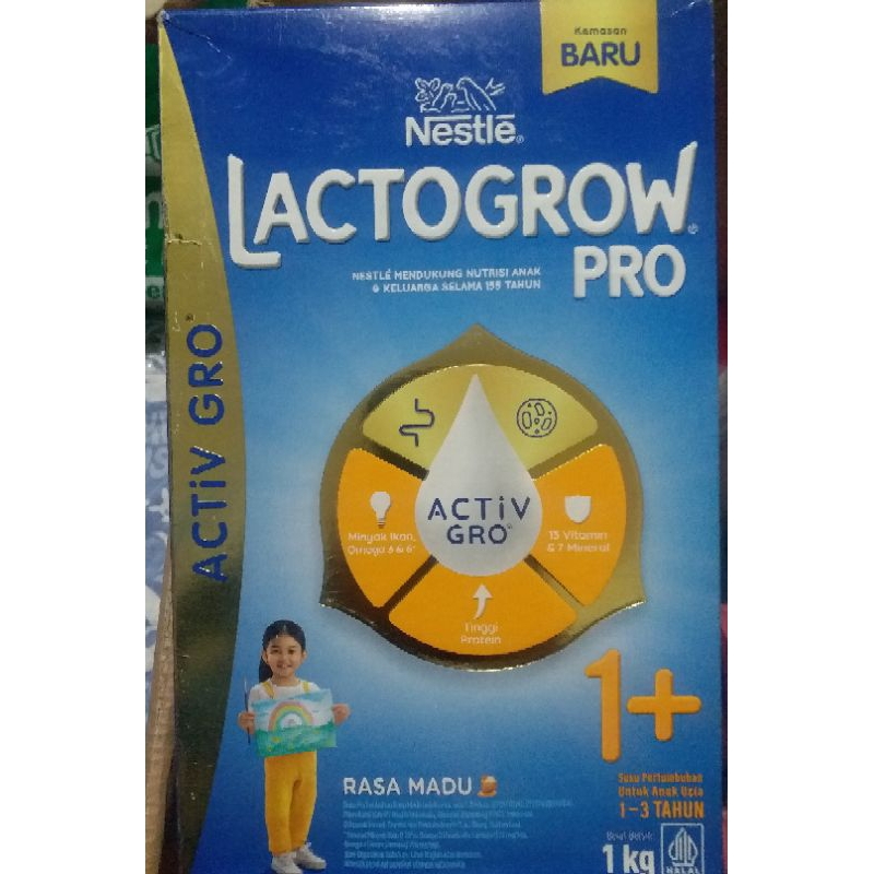 Jual Nestle Lactogrow Pro Activ Gro Rasa Madu 1+ kg | Shopee Indonesia