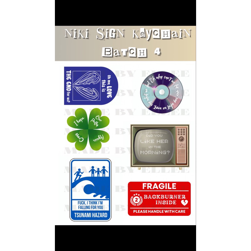 Jual Pre order Niki Keychain batch 4 (5-9 february) | Shopee Indonesia