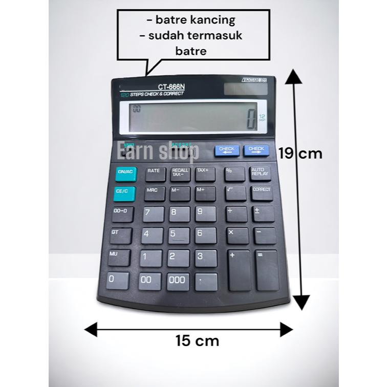 Jual Kalkulator Citizen CT-666N 12 Digit / Calculator CT 666 N | Shopee Indonesia