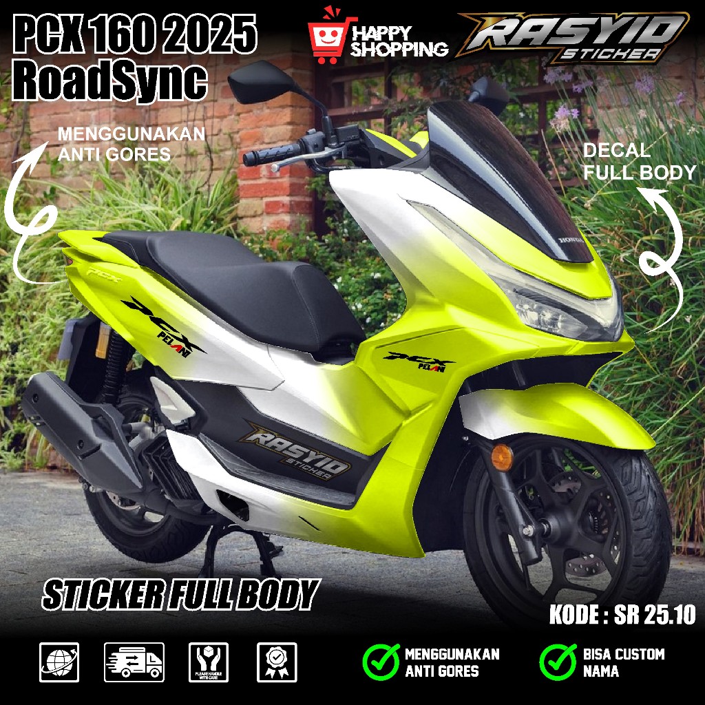 Jual COD Sticker Decal Full Body Honda PCX 160 2025 Cbs Abs RoadSync ...