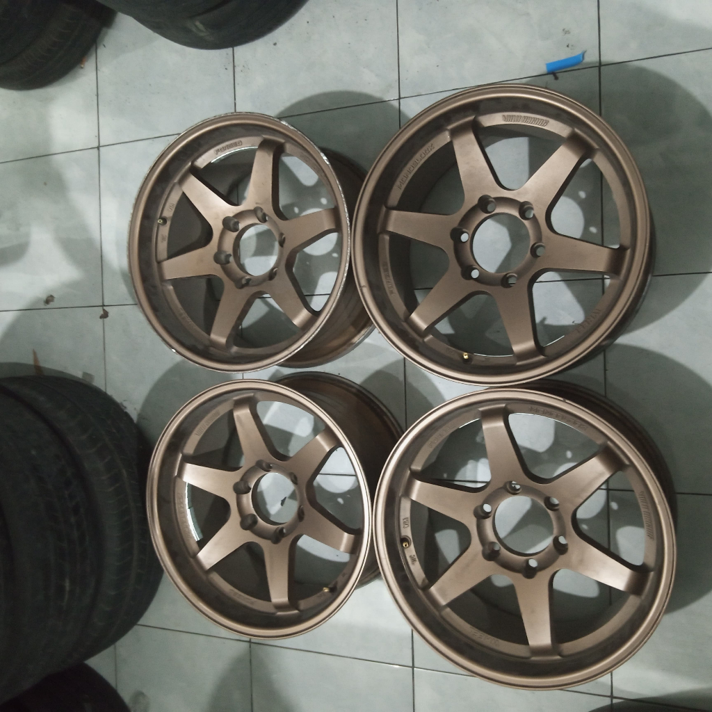 Jual Velg Mobil Ring 18 Lebar 9,5 Type TE37 Pcd 6x139,7 Murah R18 Bronze Semarang | Shopee Indonesia