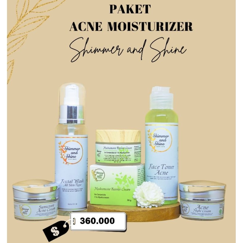 Jual Paket Acne Moisturizer Shimmer and Shine | Shopee Indonesia