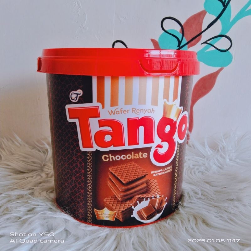 Jual Tango wafer coklat kemasan jar exp Jan 2026 gratis packing kardus ...