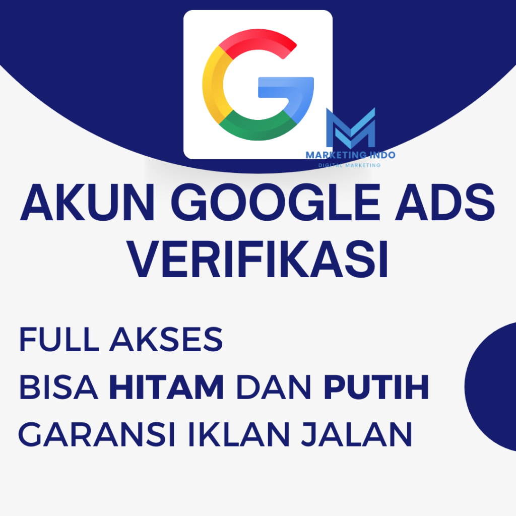 Jual Akun Google Ads Verifikasi Bergaransi | Shopee Indonesia