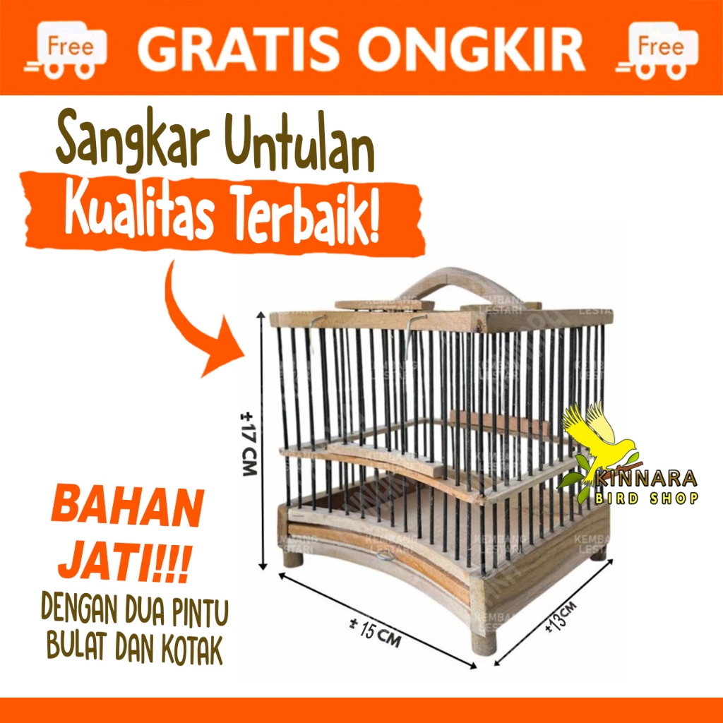 Jual Sangkar Untulan Pleci dan Konin Bahan Kayu Jati Kualitas Terbaik ...