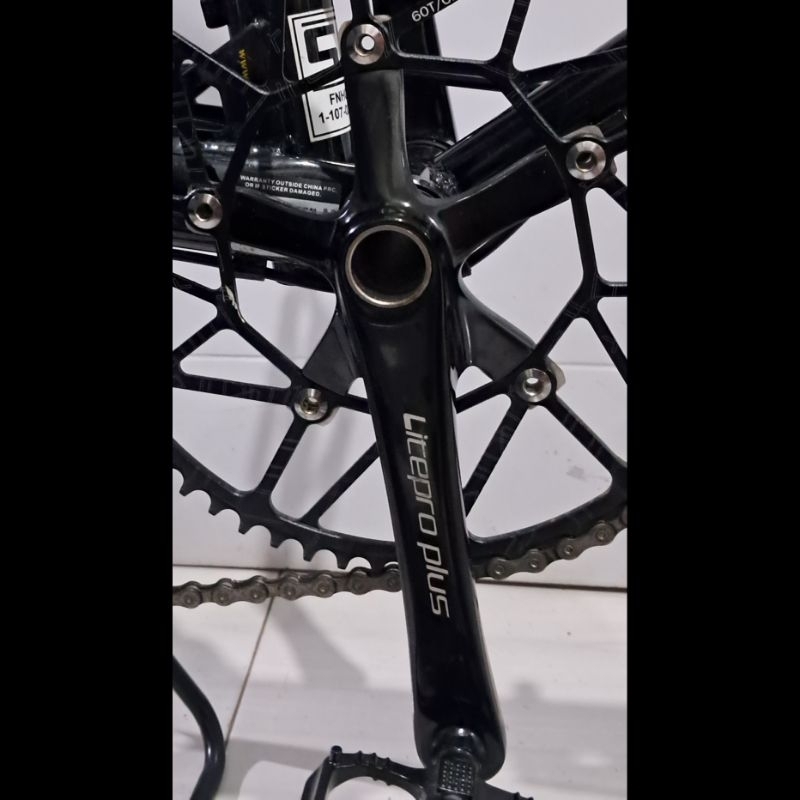 Jual Crank sepeda litepro plus original murah like new crankset ...
