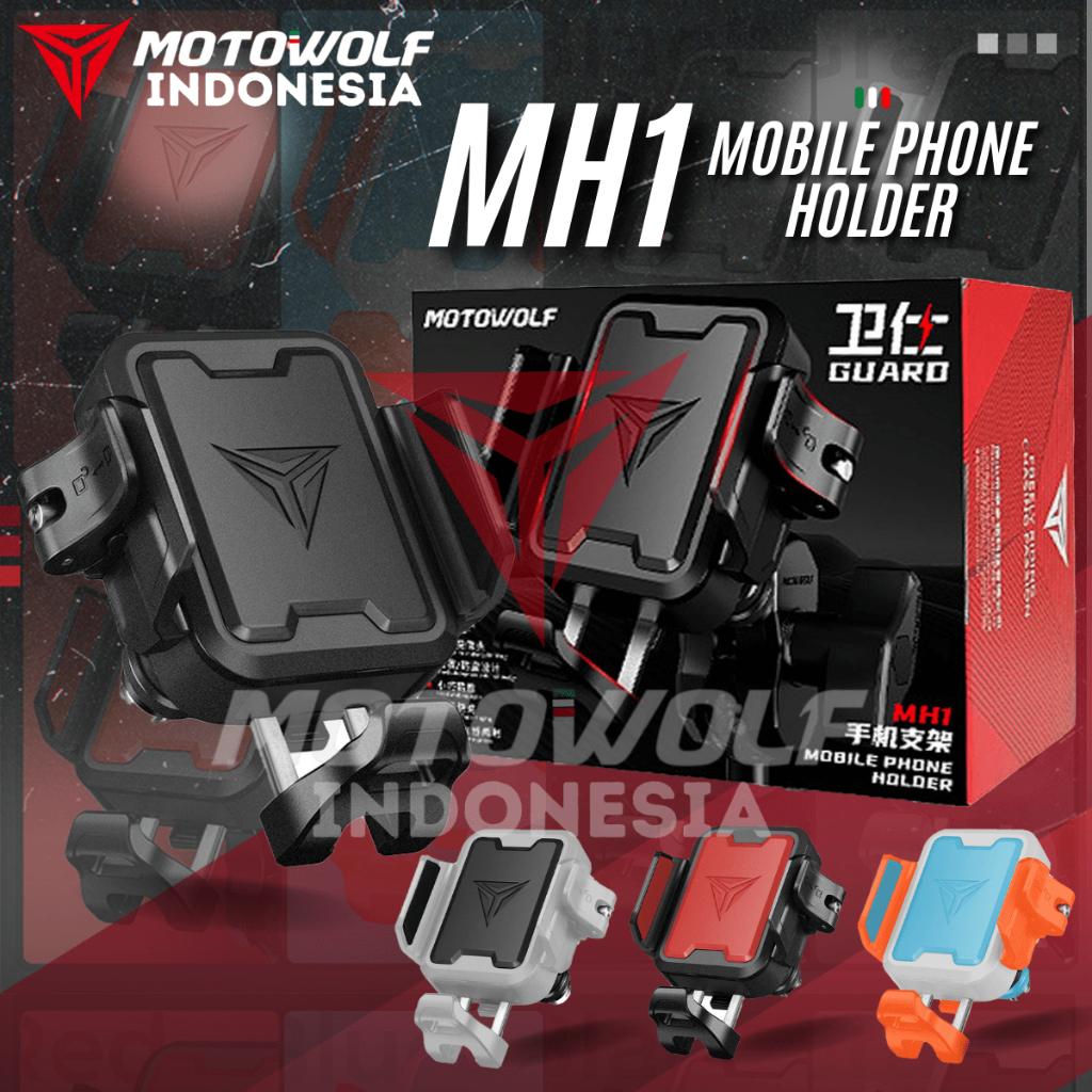 Jual Motowolf Phone Holder Sepeda Motor Travel Charger Wireless ...