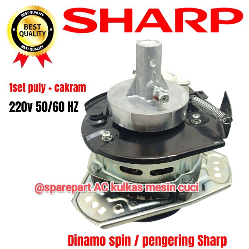 Jual dinamo spin pengering mesin cuci sharp 2 tabung ES T70CL | Shopee Indonesia