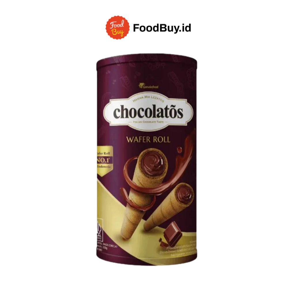 Jual Chocolatos Wafer Roll Rasa Cokelat Kaleng 310 gr | Shopee Indonesia