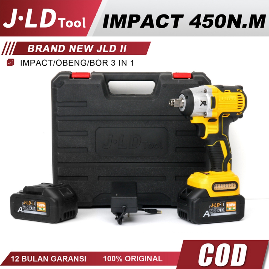 Jual JLD [PROMO]Impact Wrench Baterai 450N.m Brushless - Torque Tinggi ...
