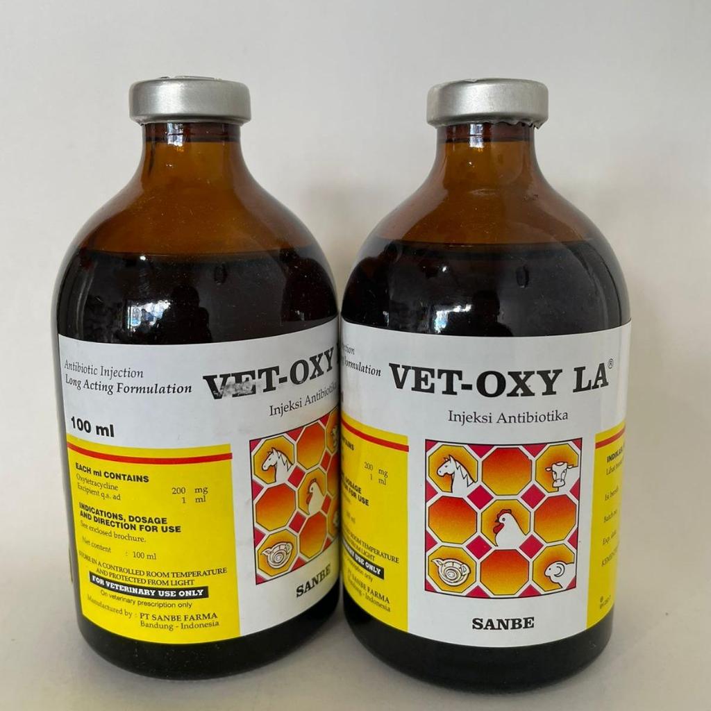Jual Vetoxy La sanbe 100ml obat infeksi pernafasan dan pencernaan hewan ...