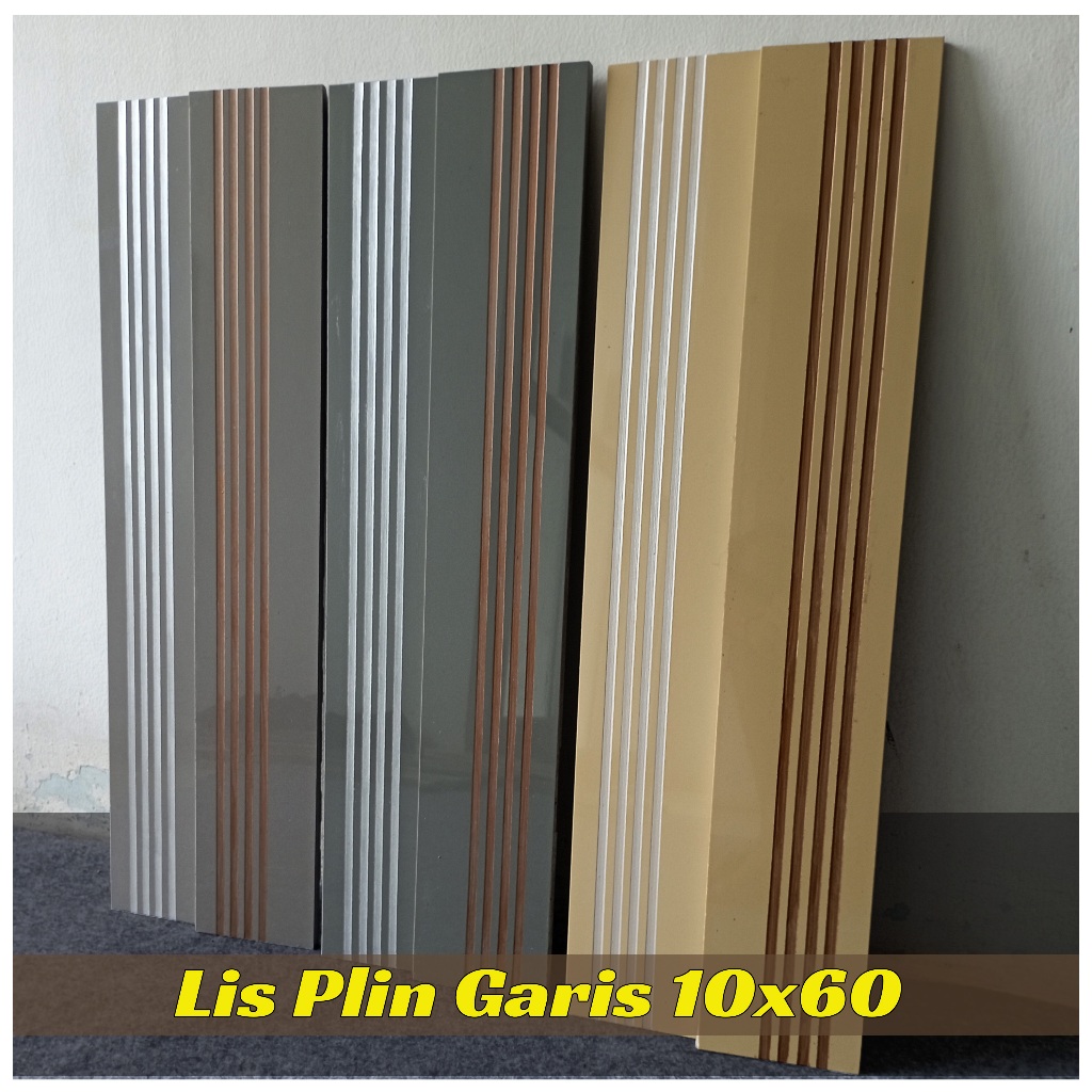 Jual Lis Plin Garis 10x60 Abu-abu Kuning Gold Silver Original Granite ...