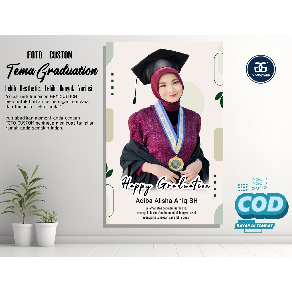 Jual CUSTOM FOTO TEMA WISUDA | CETAK FOTO WISUDA UKURAN 20 CM X 30 CM ...