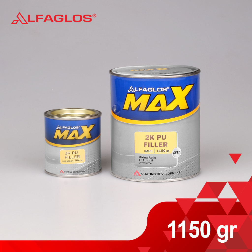 Jual Alfaglos Max Poly Urethane (PU) Filler - Grey 1kg | Shopee Indonesia