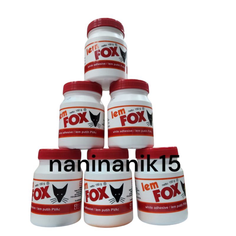 Jual LEM FOX PUTIH PVAc 150 GRAM LEM SERBAGUNA GUNA LEM KERTAS / LEM ...